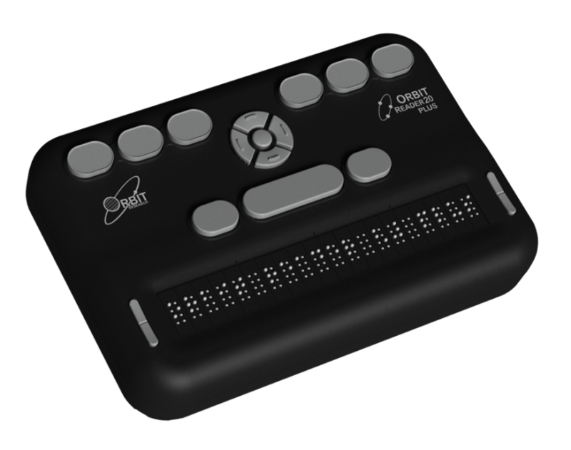 Orbit Reader 20 Plus – Braille Display, Book Reader and Note-taker. Includes an SD Card, Charger ...